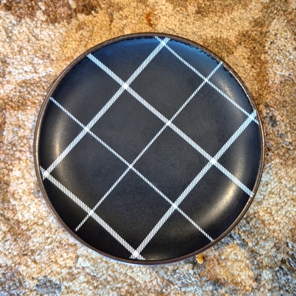 Threshold | Dining | Threshold Black White Plaid Stoneware Appetizer ...